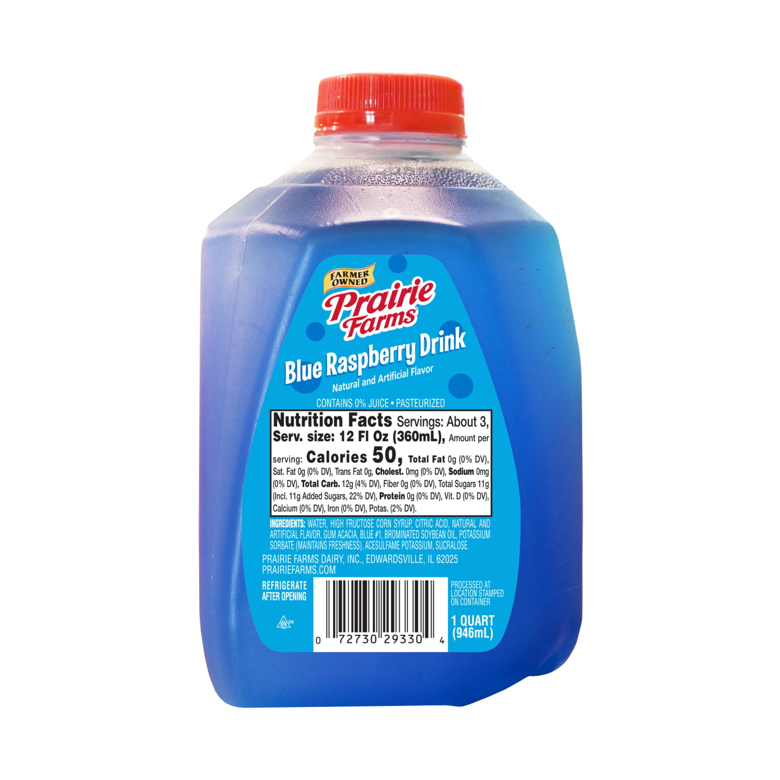 Blue Raspberry Drink - Prairie Farms Dairy, Inc.