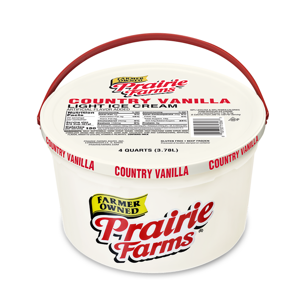 Country Vanilla Light Ice Cream - Prairie Farms Dairy, Inc.
