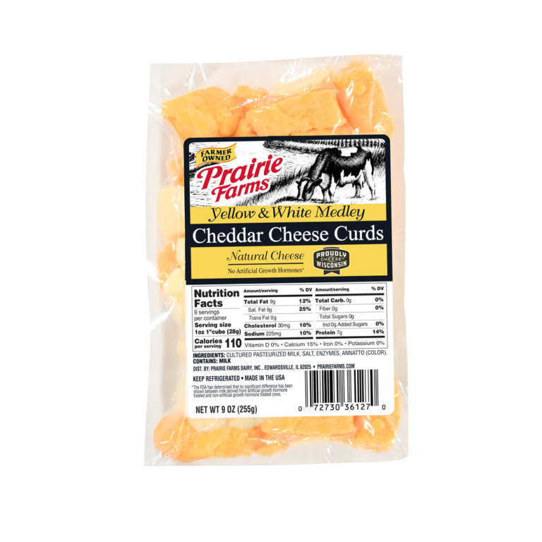 Yellow & White Medley Cheddar Cheese Curds - Prairie Farms Dairy, Inc.
