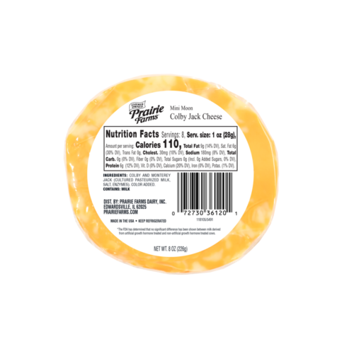 Colby Jack Cheese Mini Moon - Prairie Farms Dairy, Inc.