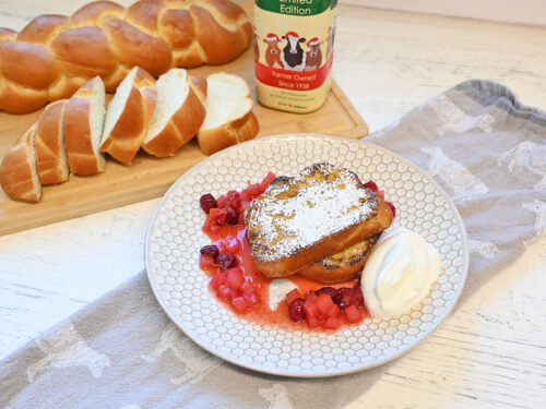 Eggnog French Toast with Pear and Berry Compote - Prairie Farms Dairy, Inc.