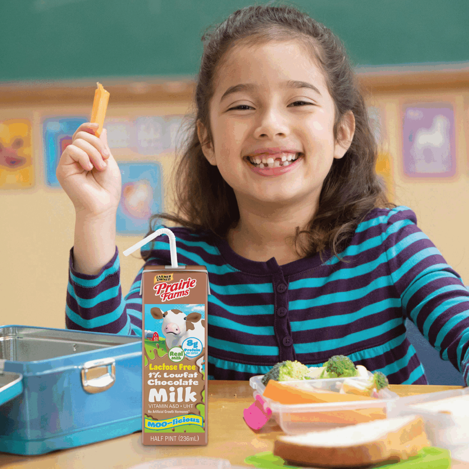 Lactose Free 1% Chocolate Milk, Shelf Stable, 3 Pack - Prairie Farms ...